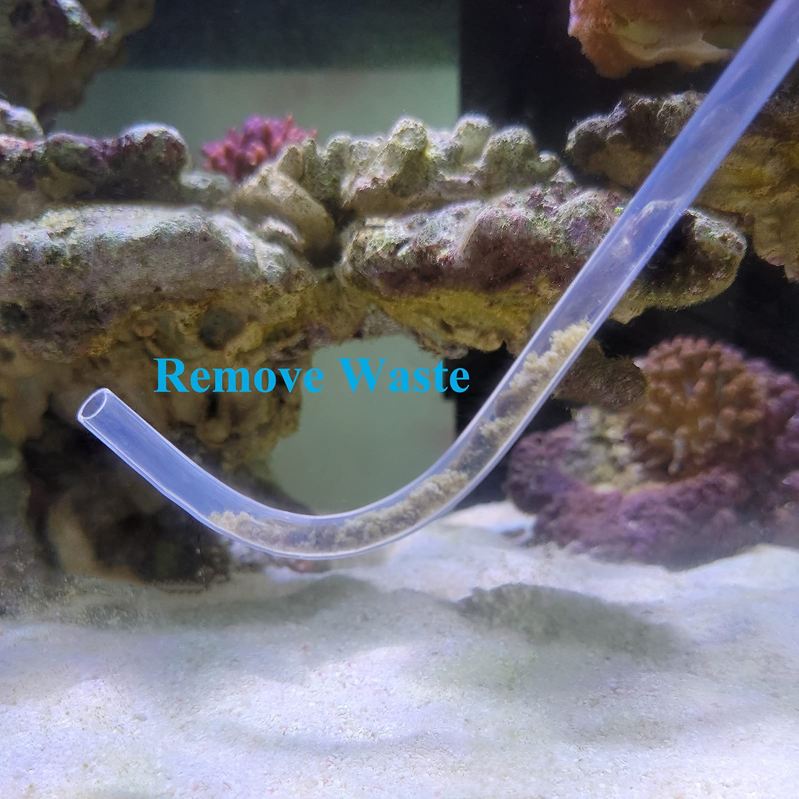 AREPK Aquarium Coral Feeder Fish Feeder Waste Clean Tool Manual Cleaner Water Changer Fish Tank Cleaning Tool Siphon Dropper Waste Remover Aquatic Bottom Feeder Pipette
