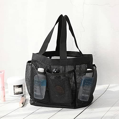 Mesh Shower Caddy Basket for College Dorm Room Essentials, Hanging Portable Tote Bag Toiletry for Bathroom Accessories