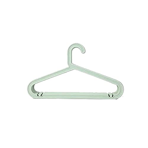 Ljyutihgyj Hangers, 10PCs,Plastic Hanger , Adult Clothes Hangers Lightweight and Non-Marking, Multifunctional Non-Slip,Slingclothes Support Hanger (Color : Green, Quantity : 10pcs)