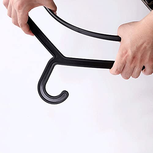 Ljyutihgyj Hangers, 10PCs,Plastic Hanger , Adult Clothes Hangers Lightweight and Non-Marking, Multifunctional Non-Slip,Slingclothes Support Hanger (Color : Green, Quantity : 10pcs)