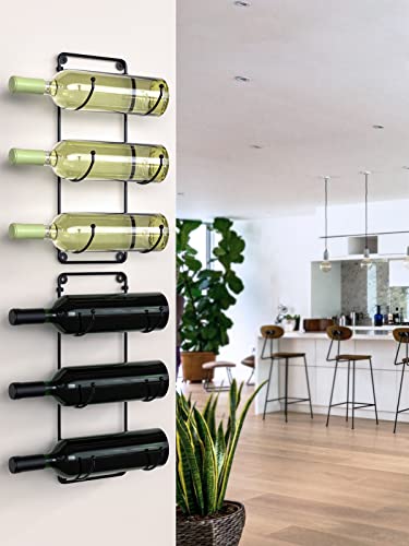Elbourn Towel Rack, Set of 2 Towels Holder Wall Mounted Washcloths Shelf Metal Storage Organizer for Bathroom - Black