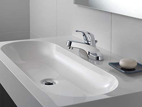 Peerless Centerset Bathroom Faucet Chrome, Bathroom Sink Faucet, Single Handle, Drain Assembly, Chrome P136LF