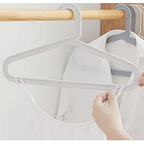 Ljyutihgyj Hangers, 10PCs,Plastic Hanger , Adult Clothes Hangers Lightweight and Non-Marking, Multifunctional Non-Slip,Slingclothes Support Hanger (Color : Green, Quantity : 10pcs)