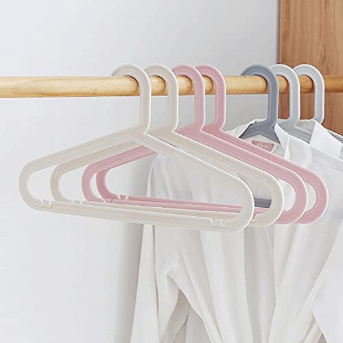 Ljyutihgyj Hangers, 10PCs,Plastic Hanger , Adult Clothes Hangers Lightweight and Non-Marking, Multifunctional Non-Slip,Slingclothes Support Hanger (Color : Green, Quantity : 10pcs)