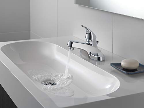 Peerless Centerset Bathroom Faucet Chrome, Bathroom Sink Faucet, Single Handle, Drain Assembly, Chrome P136LF