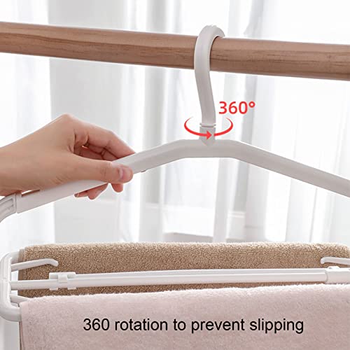 3 Layer Foldable Magic Hangers Thicken Durable Non-Slip Magic Hangers for Bedspreads Tablecloths Linens