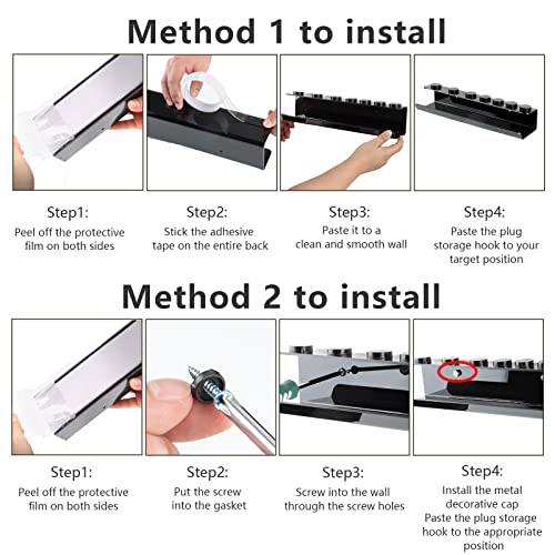 Storage Holder For Dyson Airwrap Curling Iron New Complete Acrylic Wall Mount Bracket Stand Storage Rack Tool For Home Bathroom Shelf Organizer, Two Installation Methods, Suitable For All Walls