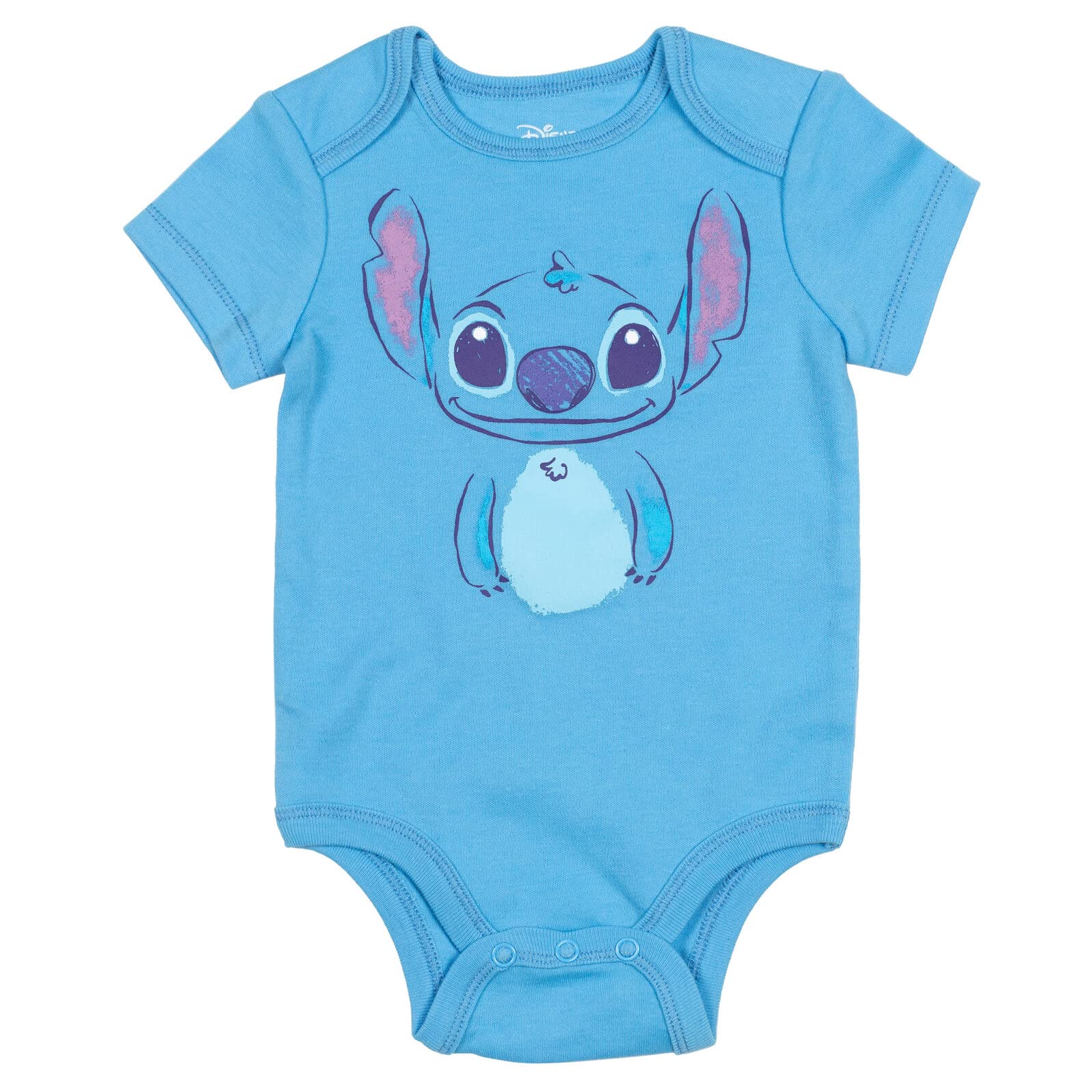 Disney Mickey Mouse Lion King Pooh Bear Tigger Stitch Baby 5 Pack Bodysuits 0-3 Months
