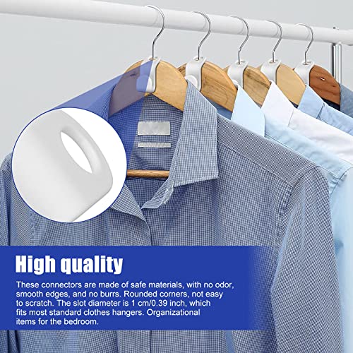 80Pcs Stackable Clothes Connection Hook Organizing Hangers Saving Home Space,Space Saver with Sturdy Plastic