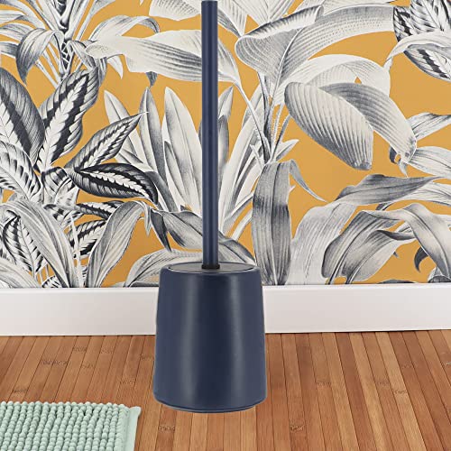 Navy Blue Bathroom Accessory Set - 4 Pieces - Sleek & Practical - Overcome Bathroom Issues with Our Smooth Collection for Organized, Sophisticated & Convenient Decor