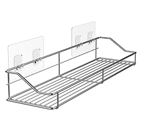 ODesign Transparent Adhesive for Shower Shelf and Bathroom Shelf [4 Pack]