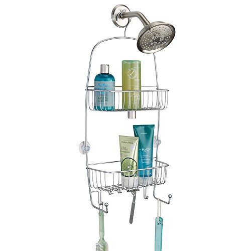 InterDesign Raphael Bathroom Shower Caddy, X-Large - Silver