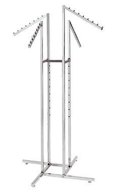 SSWBasics 4 Way Clothing Rack with 4 Slanted Arms