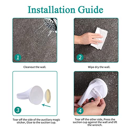 Shower Foot Rest, Plastic Bathroom Foot Rest Shower Shaving Leg Aid Foot Rest Suction Cup Step Pedicure Foot Rest for Home Hotel Bathroom Use, Foot Stand for Shower, White