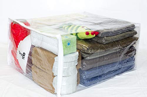 Vinylpac See-Through Plastic Sweater Clothing Storage Bags 17 x 20 x 10 Inch 10-Pack (Clear, Dust and Moisture Resistant)…