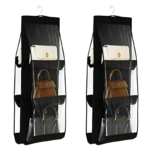 Andy's Orchids 2PACK Storage Hanging Bag Rotatable Hook Six Compartment Storage Bag Closet Hanging Bag Storage Bag