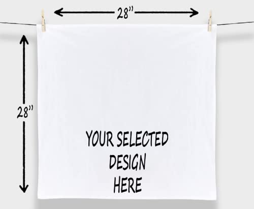 Handmade Funny Kitchen Towel - Would Poop Here Again - 100% Cotton Funny Hand Towel for Bathroom - 28x28 Inch Perfect for Housewarming-Christmas-Mothersā Day-Birthday Gift