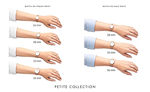 Daniel Wellington Petite Unitone 28mm Women's Watch, Stainless Steel (316L) Rose Gold Watch for Women
