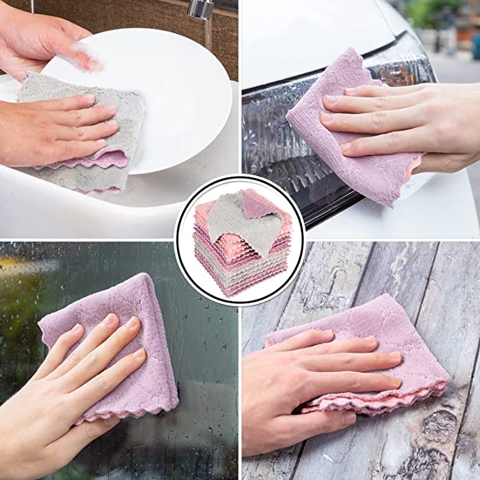 14-Piece Kitchen Dish Cloths Set, Dish Towels for Kitchen Bathroom and Cleaning Counters
