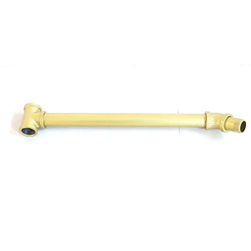 Gold Clothes Display Rack Iron Industrial Pipe Wall Mounted Clothing Rack Wedding Dress Bridal Garment Rack Stand Stand Decoration Retail Display Closet Organization 71inch*11.8inch