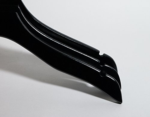 Topline Classic Wood Bridal Dress Hangers - Black Finish (10-Pack)