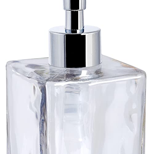 Allure Home Creation Spectrum 3-Piece Glass Bathroom Accessory Set-Soap Dispenser/Toothbrush Holder/Tumbler