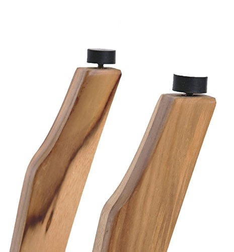 EcoDecors Satori Teak Wood Shower Shaving Foot Rest Stool Natural Rustic Finish - 10" D x 14" W x 15" H