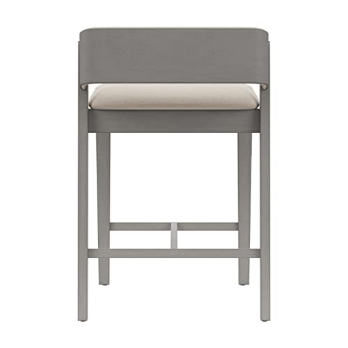 Hillsdale, Dresden Wood Counter Height Stool, Distressed Gray