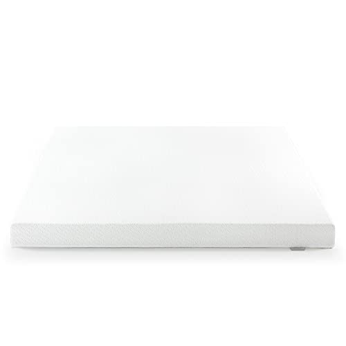 ZINUS 3 Inch Ultra Cooling Gel Memory Foam Mattress Topper with Cooling Cover, CertiPUR-US Certified, Twin White