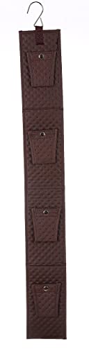 YBM HOME Hanging Purse Rack Organizer for Closet - Handbag Rack Storage Hanger and Holder with Hook for Purses Handbags, and Satchels Handle Bags, Brown