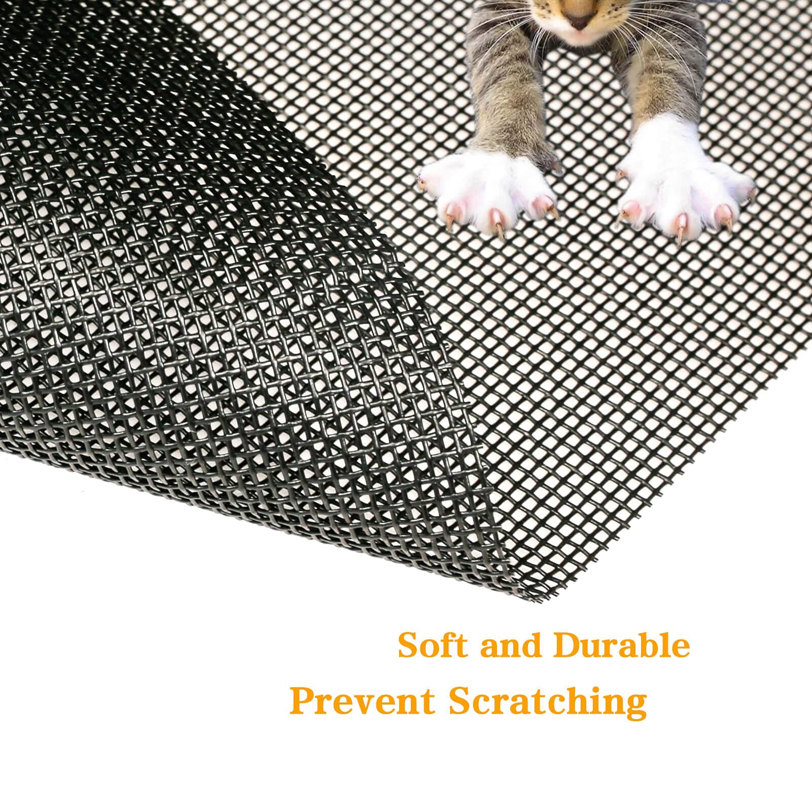 Tooltriz Pet Proof Window Screen Replacement, 39“ x 100" Upgraded Thicken Charcoal Fiberglass Mesh for Sliding Pet Screen Door Repair Kit - Screen Door Protector for Dogs Patio Screen mesh