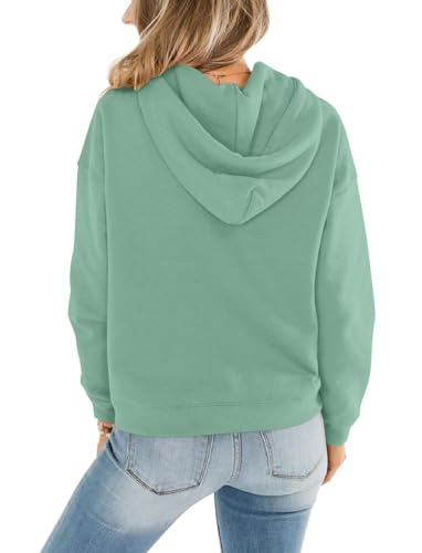 Minetom Women's Lightweight Pullover Hoodies Casual Long Sleeve Sweatshirts Tops with Pocket