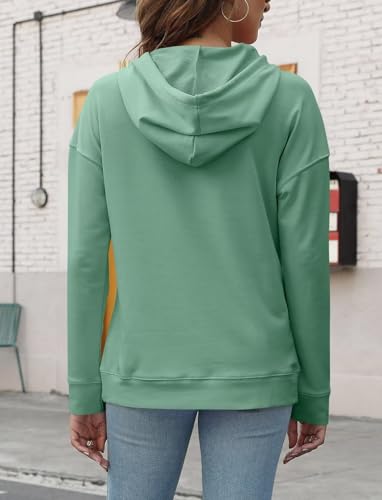 Minetom Women's Lightweight Pullover Hoodies Casual Long Sleeve Sweatshirts Tops with Pocket