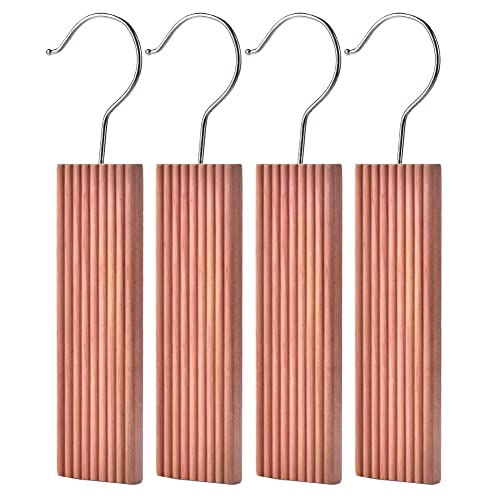 4 Pieces Cedar Hang Ups Natural Cedar Blocks Ceder Hangers Cedar Blocks Cedar Hangers Blocks Cedar Wooden Hangers Cedar Planks Storage Accessories for Clothes Storage