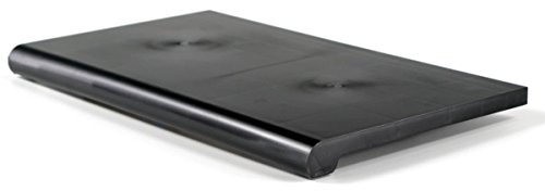 Only Garment Racks #5901BLACK (Pack of 4) Injection-Molded Shelves, 13" Depth x 24" Length, Black (Pack of 4)