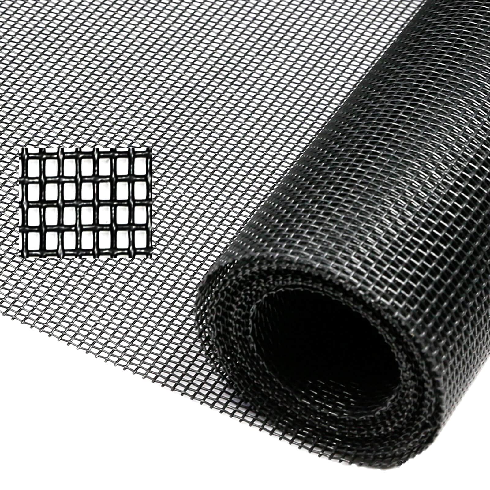 Tooltriz Pet Proof Window Screen Replacement, 39â x 100" Upgraded Thicken Charcoal Fiberglass Mesh for Sliding Pet Screen Door Repair Kit - Screen Door Protector for Dogs Patio Screen mesh
