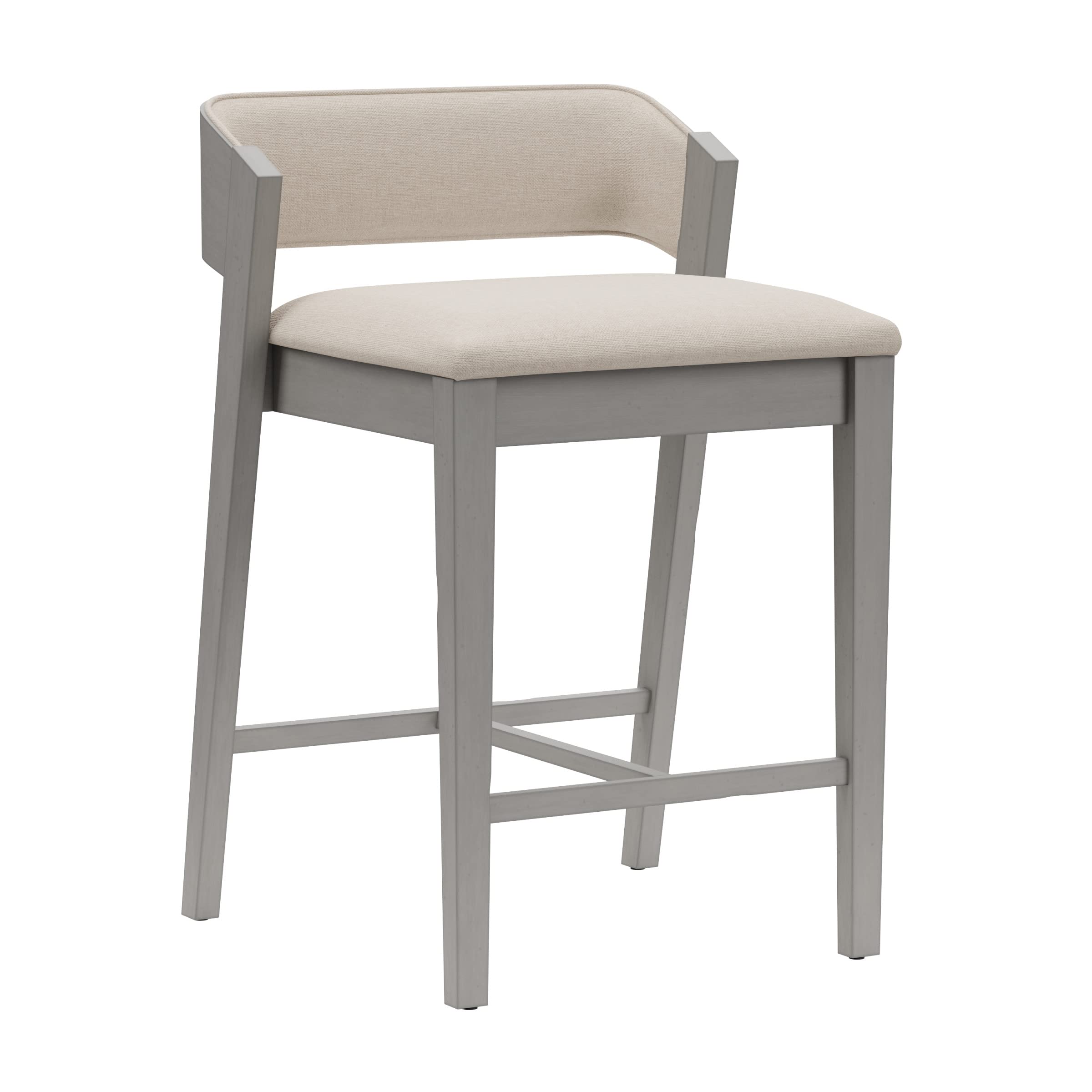 Hillsdale, Dresden Wood Counter Height Stool, Distressed Gray