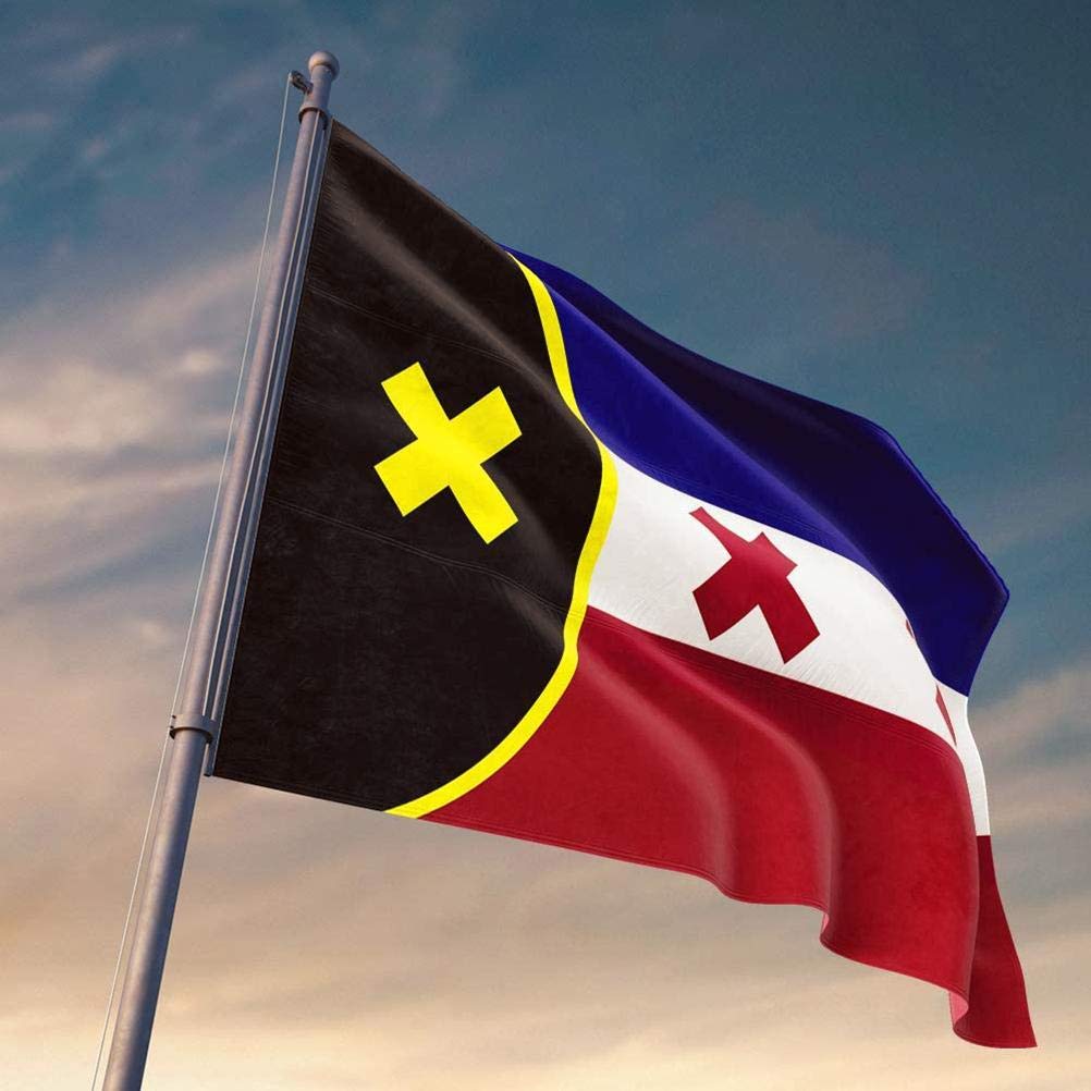 Shiker Lmanburg Flag Dream SMP Flag 3x5 Ft Double-Sided Printing with 2 Gronments Indoor Outdoor Decoration
