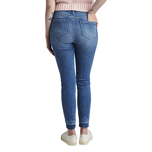 JAG Jeans Women's Valentina High Rise Skinny Pull-On Jeans-Legacy, Atlanta Blue, 12