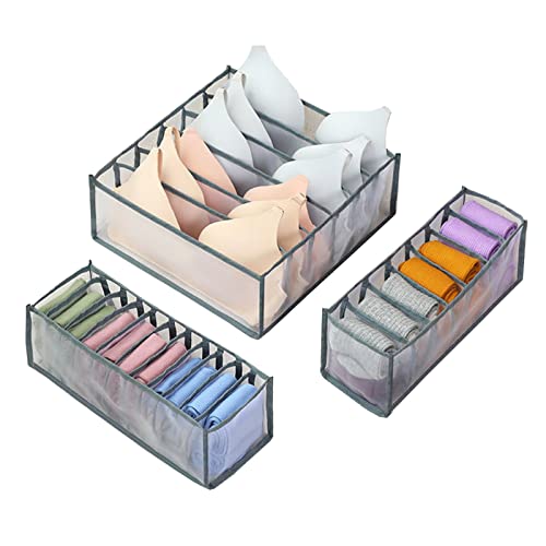 SERN Drawer Closet Foldable Underwear Organizer for Sock/Ties,Bras,Underwear Storage Box