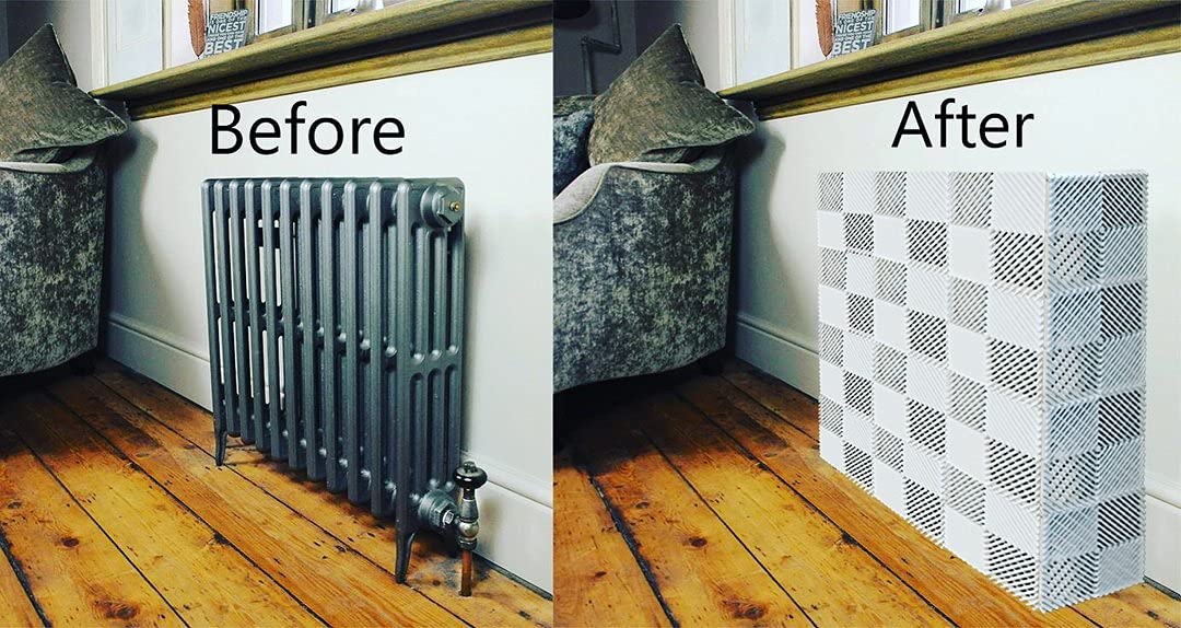 Ready Covers EZ Connect Cover- Vented Safety Steam Radiator Cover/Protective Heating Cabinet for Home & Office: Easy Snap Connection. Not just For Radiators, Cover Just About Anything (50, Charcoal)