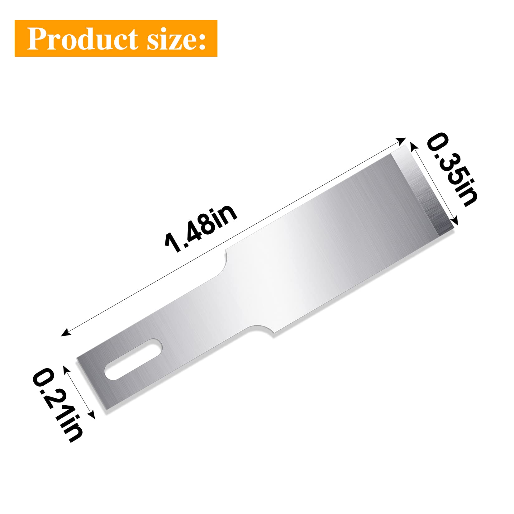 Jetmore 100 Pack Hobby Blades Set #17 Craft Knife Blades Refill Hobby Knife Replacement Blades with Storage Box for Art and Craft Scrapbooking Supplies Cutting Caving