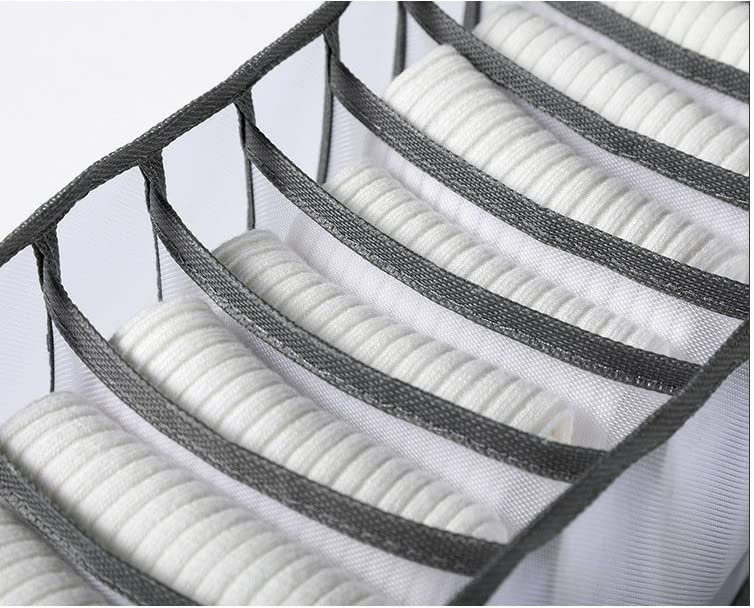SERN Drawer Closet Foldable Underwear Organizer for Sock/Ties,Bras,Underwear Storage Box