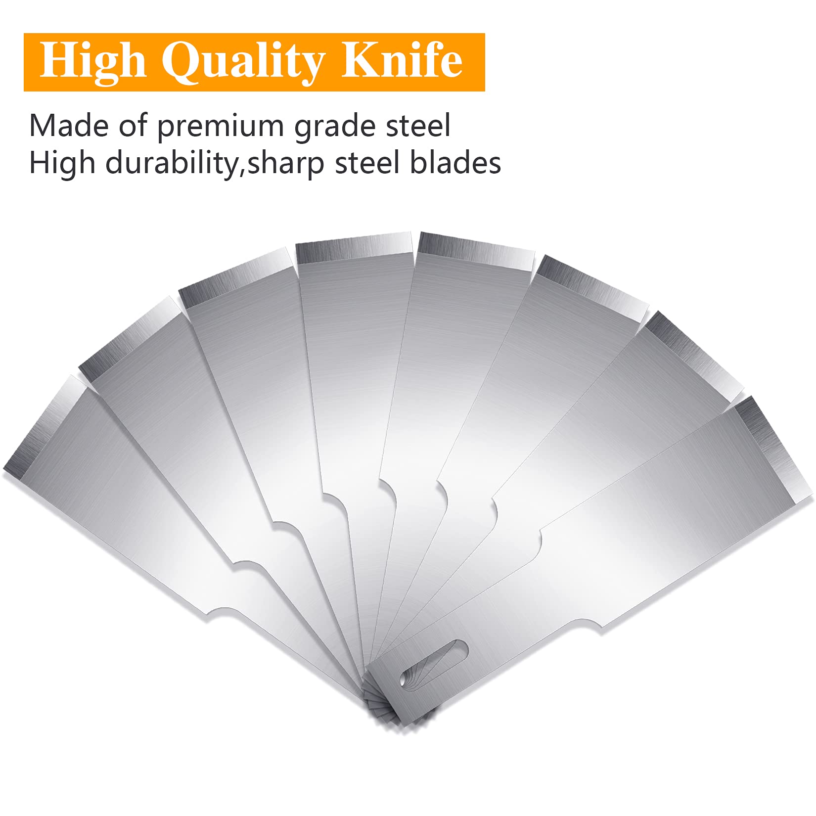 Jetmore 100 Pack Hobby Blades Set #17 Craft Knife Blades Refill Hobby Knife Replacement Blades with Storage Box for Art and Craft Scrapbooking Supplies Cutting Caving