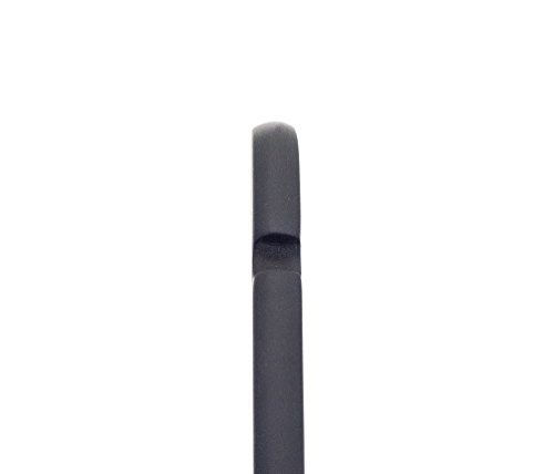 NAHANCO 20817 Wooden Top Hanger, Flat, 17", Rubberized Black Coating (Pack of 100)