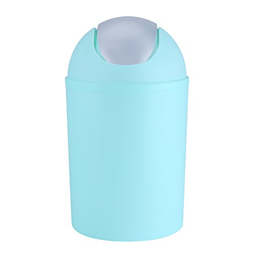 Yosoo 6 Piece Plastic Bathroom Accessory Set Luxury Bath Accessories Bath Set Lotion Bottles, Toothbrush Holder, Tooth Mug, Soap Dish, Toilet Brush, Trash Can (Light Green)