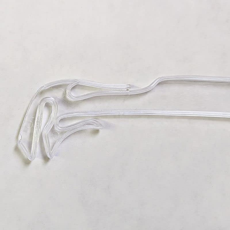 10" Clear Plastic Lingerie/Bra/Panties Hanger - Pack of 50