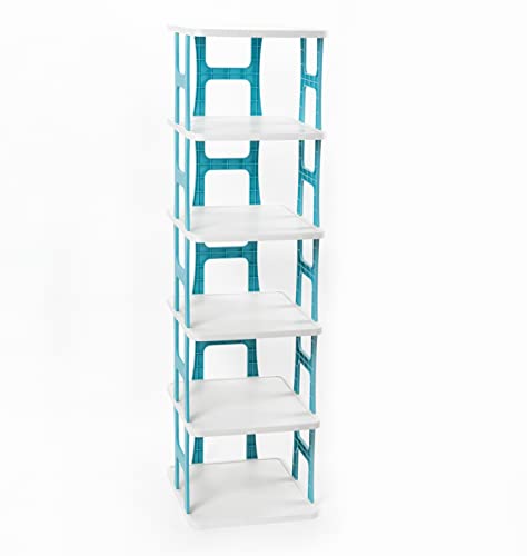 JIARU I Shoe Storage, 6-8-Tier Shoe Rack Organizer Storag ebookshelf, Sturdy Shoes Shelf Storage Cabinet for Entryway Bedroom and Hallway (Orange, Layer 6)