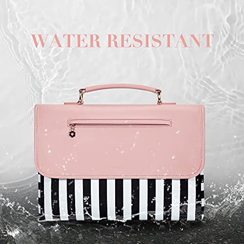 ECOSUSI Laptop Bag for 13-15 inch Notebook Compatible with MacBook Air/Pro M1 M2, Leather Slim Laptop Case Briefcase Computer Protective Sleeve