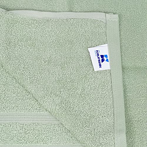 Kaufman - Premium Hand Towels Set for Bathroom, Spa, Gym, and Face Towel 100% Cotton Ring Spun, Ultra Soft Feel and Highly Absorbent Towels (SAGE Green, 6-PK)